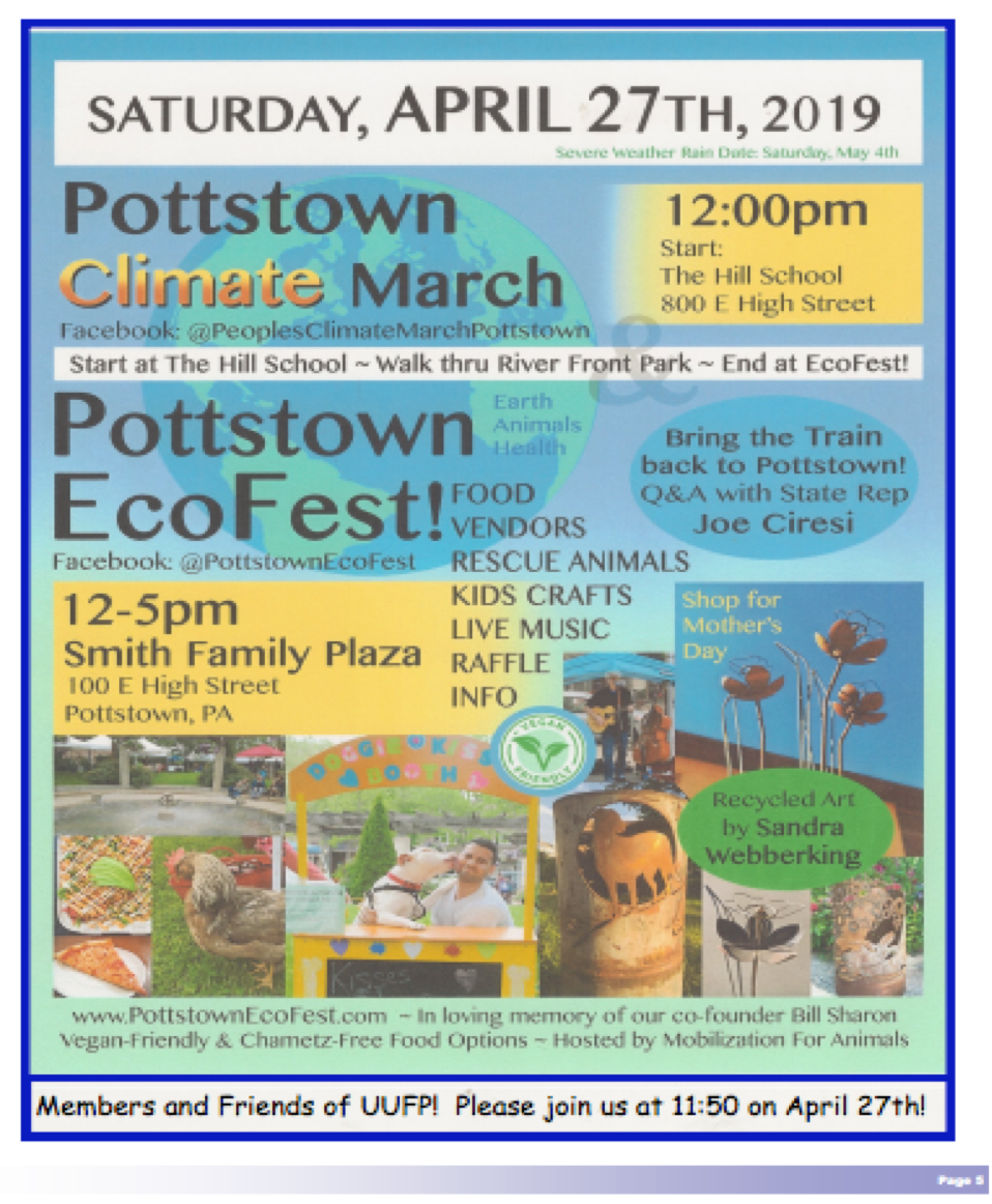 Social Justice: Climate March | Unitarian Universalist Fellowship of ...